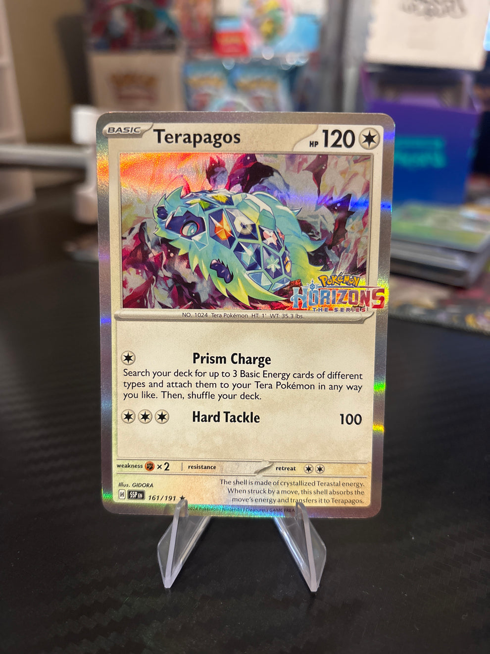Terapagos Promo #161 (Horizons Stamped) – PokéMoon Store
