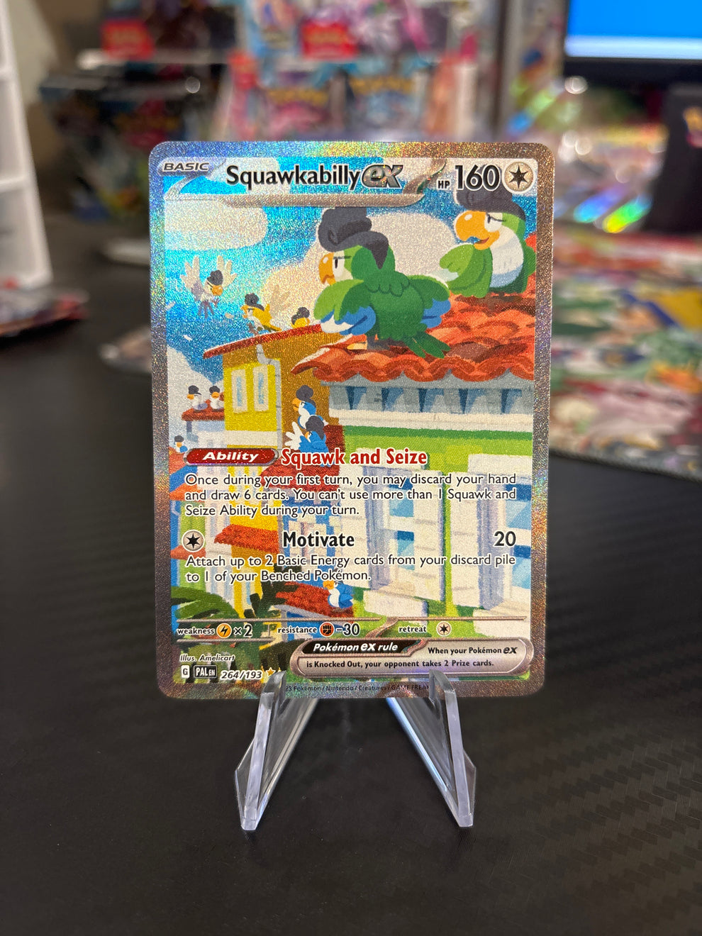 Squawkabilly EX SIR #264 - Paldea Evolved – PokéMoon Store