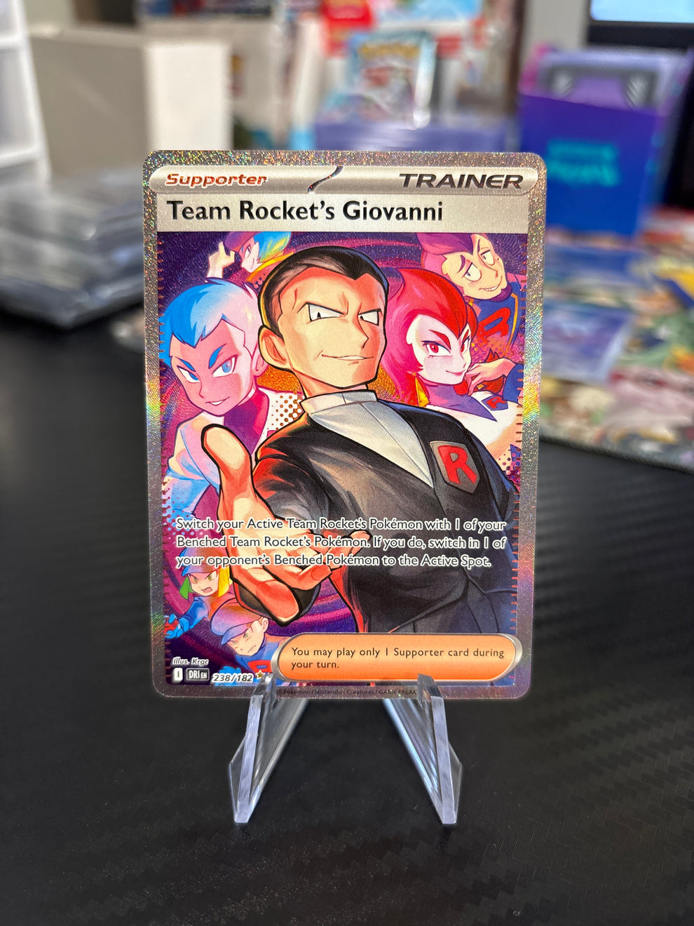 Team Rocket’s Giovanni #238 - Special Illustration Rare - Destined Riv ...